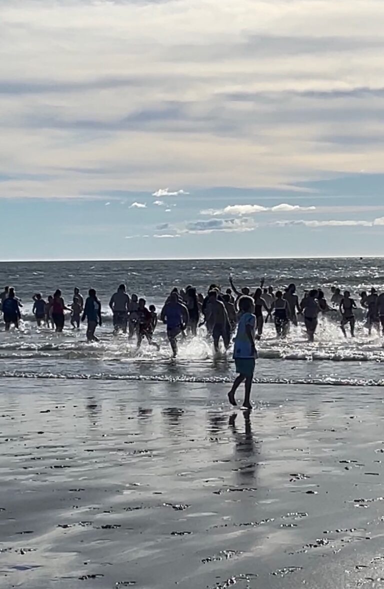 Polar Bear Plunges Near Portland Maine: Shivering for a Good Cause