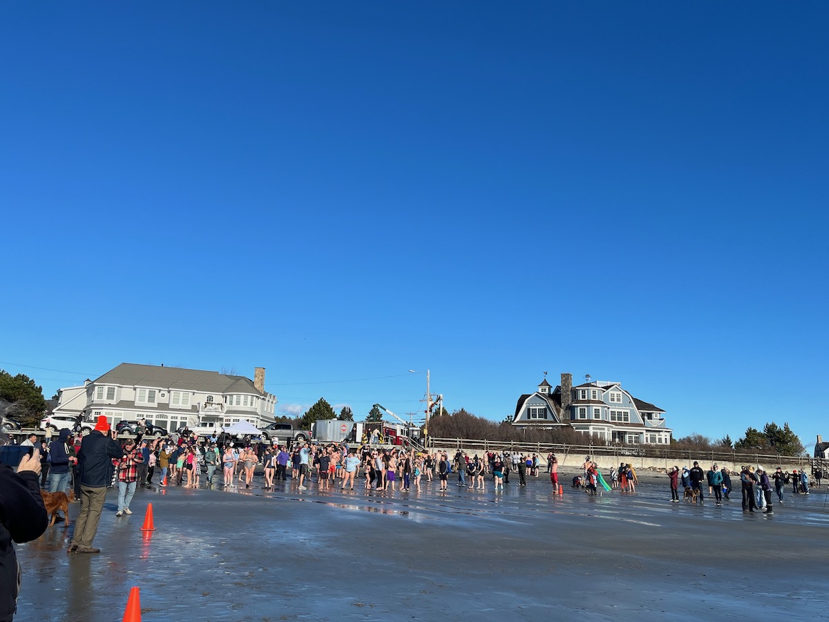 Polar Bear Plunges Near Portland Maine: Shivering for a Good Cause