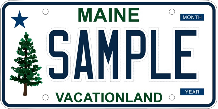 New Maine License Plate