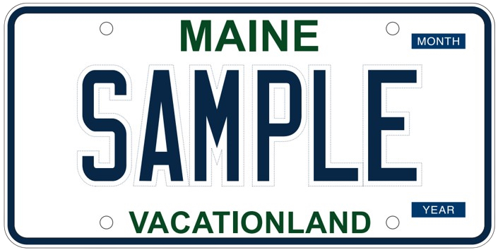 New Maine License Plate